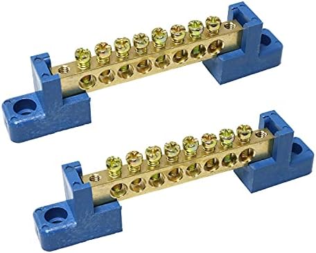 Amazon.com: RLECS 2pcs 8 Positions Terminal Bus Bar Terminal Block ...