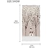 Amazon.com: Winter Snowman Bird Tree Snow Hand Towels 16x30 in Bathroom ...