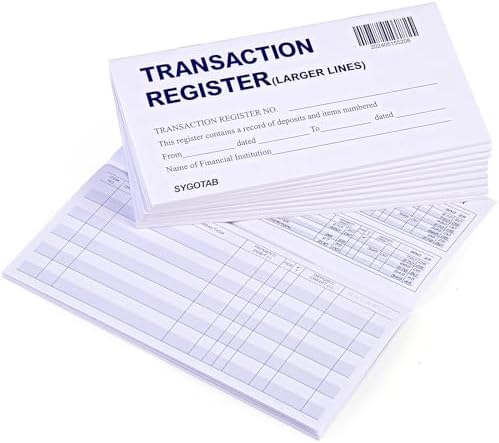 Amazon.com : 12PCS Larger Lines Check registers for Personal Checkbook ...