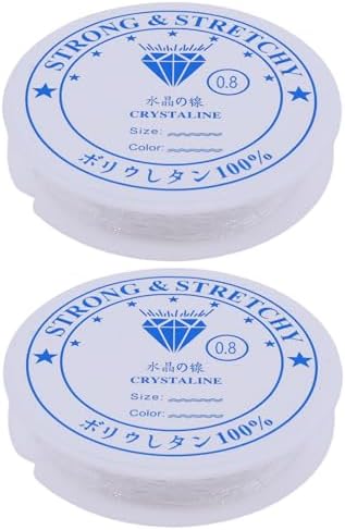 Amazon.com: Elastic Bracelet String Cord, 0.8mm 328ft Crystal Stretch ...