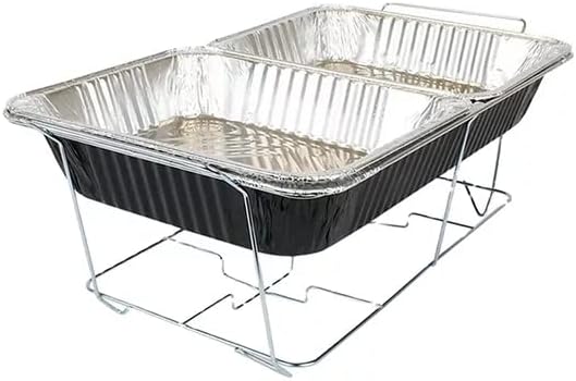 Stackable Chafing Food Warmer Wire Rack Chafer Stand Chrome Sturdy Non ...