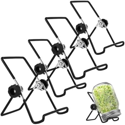 Amazon.com: Sprouting Jar Lid (32oz Glass Jars) with 4 Pack Stainless ...