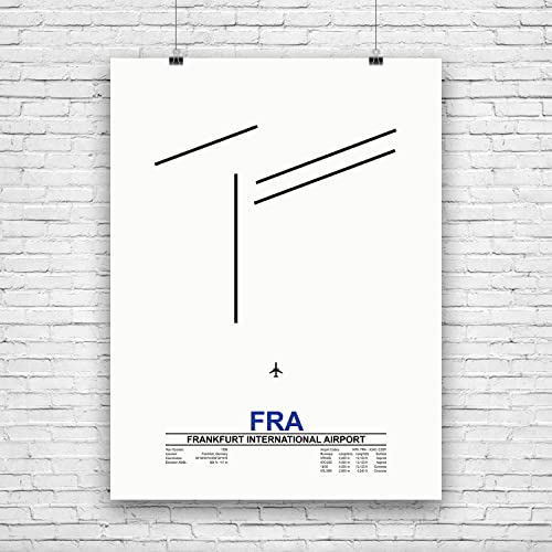 Amazon.com: Frankfurt International Airport (FRA) Airport Runway Print ...