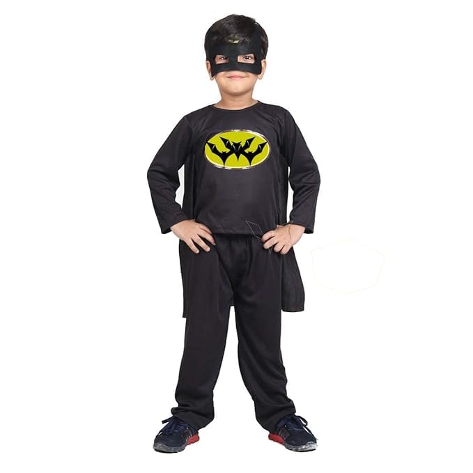 Hosiery Fabric Pack of 2 Superhero Costume dress For Kids Halloween ...