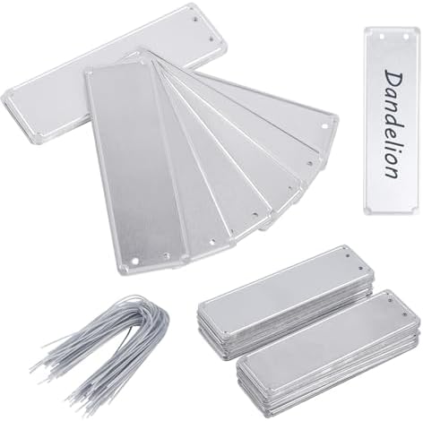 Amazon.com: Metal Plant Labels, Aluminum Plant Tags, Aluminum Plant ...