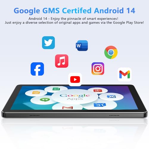 Hasskya Android Tablet High Performance, 12GB RAM 128GB ROM, 10 Inch ...