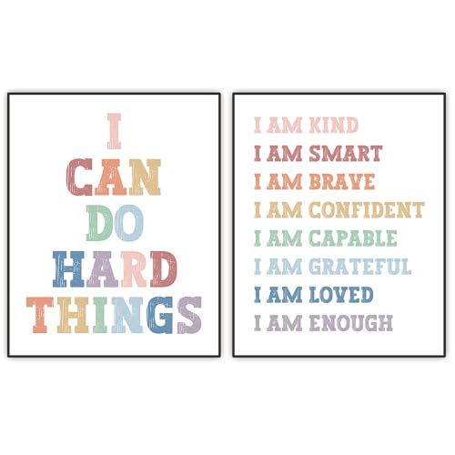 Amazon.com: Kids Affirmations, Kids Wall Art, Classroom Wall Decor ...