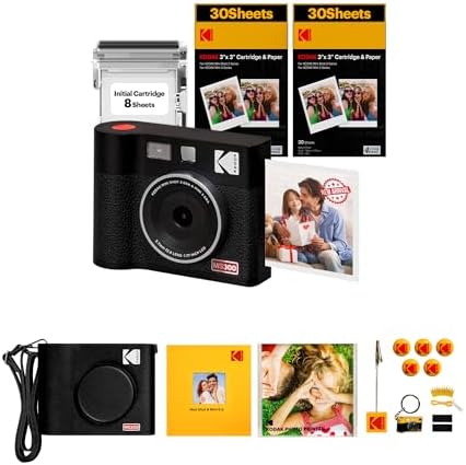 Amazon.com : KODAK Mini Shot 2 Retro 4PASS 2-in-1 Instant Digital ...