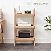 Amazon.com: Wayshome 100% Solid Oak Ladder Bookshelf Leaning Bookshelf ...