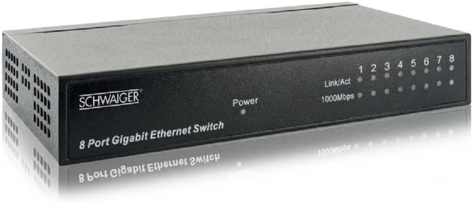 NETGEAR GS105GE LAN Switch 5 Port Netzwerk Switch , Blau: Amazon.de ...