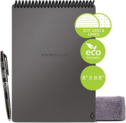 Rocketbook Smart Reusable Notebook, Flip Executive Size Spiral Notebook ...