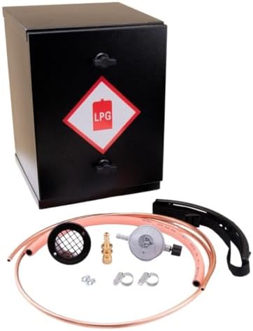 CAMPERVAN MOTORHOME STEEL GAS LOCKER KIT WITH CAMPING GAS REGULATOR ...