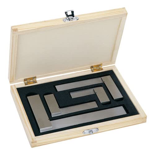Engineers Square Set 4pc - 2 3 4 6 Inch Squares In Wooden Case - Try ...