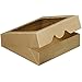 ONE MORE 10inch Natural Kraft Bakery Pie Boxes with PVC Windows,Large ...