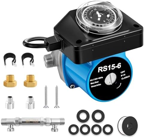 Enkreefi Hot Water Recirculating Pump Kit for Tank Water Heaters with ...