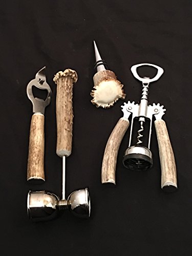 Amazon.com: Unique 4 piece Antler Barware Set : Home & Kitchen