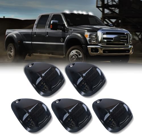 Amazon.com: POPMOTORZ 5PCS White LED Cab Roof Light Roof Top Clearance ...