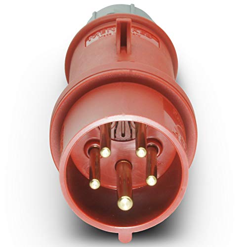 CEE 2+1 Plug & Coupling Set 400V/16A 5p IP44 Standard & with Phase ...