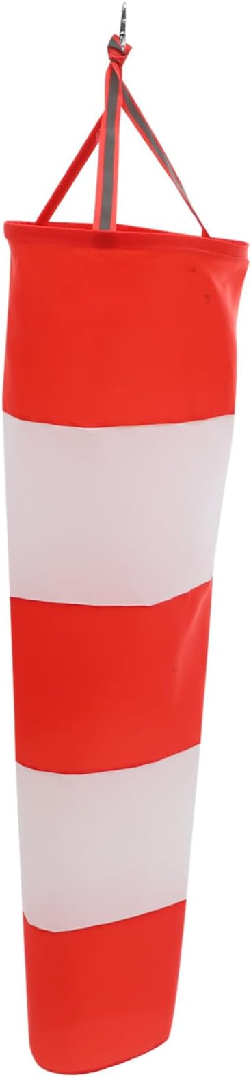 BESTOYARD Airport Windsock Outdoor Hanging Heavy Duty Red Rip-Stop Wind ...