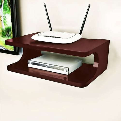 Furniture Cafe Set top Box Stand | WiFi Router Holder Wooden Wall ...