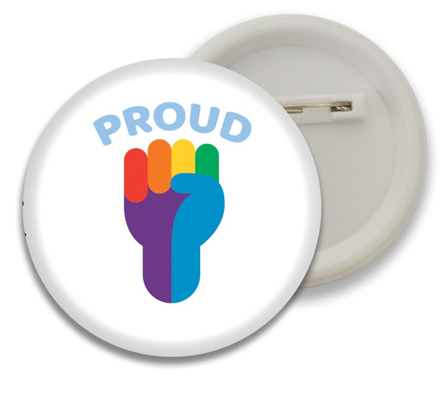 D2C LGBT+ Community Plastic Button Badges - 58MM Size, Multicolor Pack ...