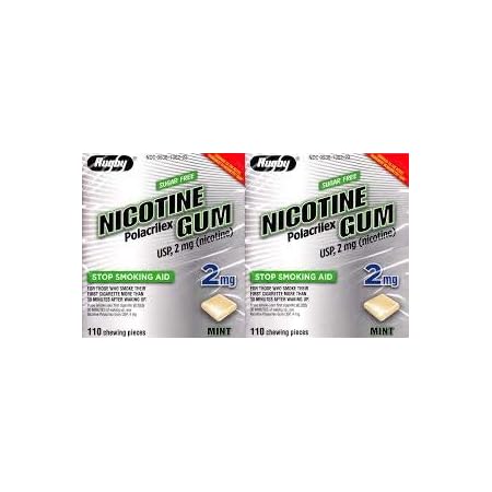 Amazon.com: Nicotine Gum 2mg Sugar Free Mint Flavor Generic for ...