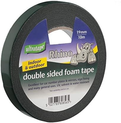 Ultratape 19mm x 10m Rhino Double Sided Foam Tape : Amazon.co.uk: DIY ...