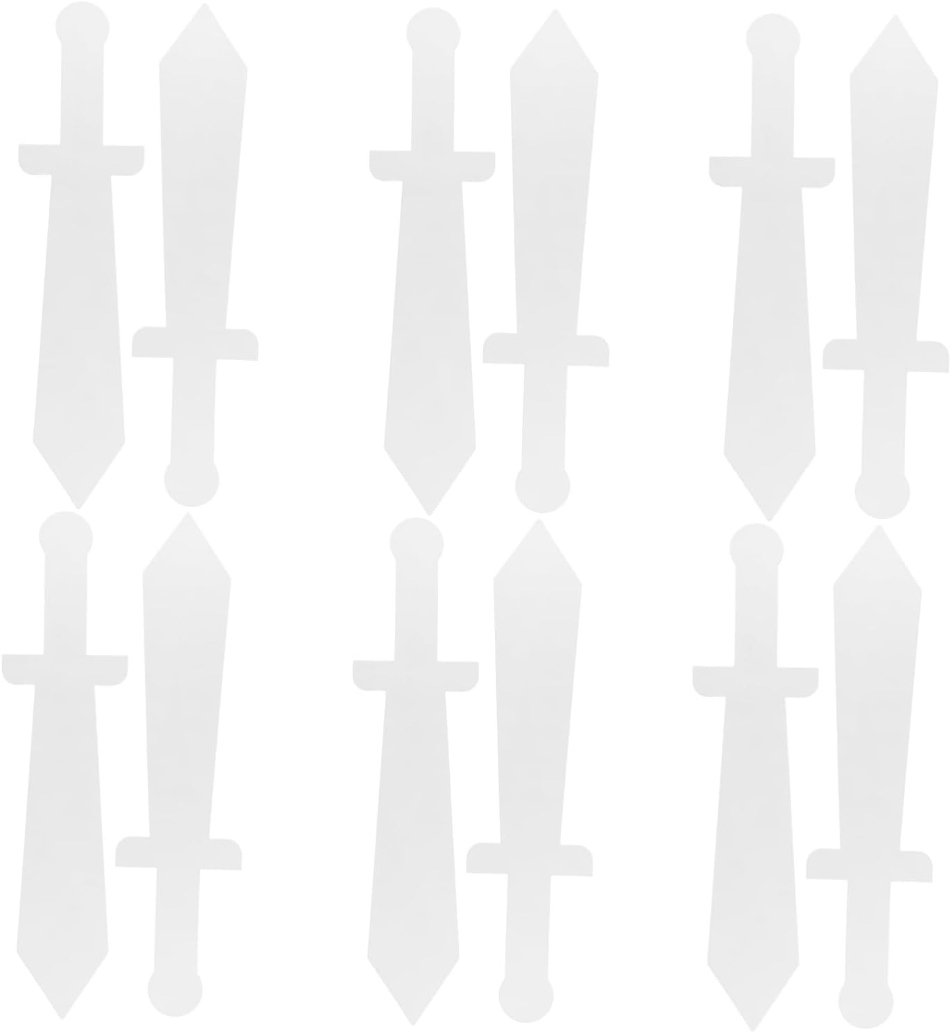 Garneck Diy Sword Blank Cardboard Knight Swords 12pcs Sturdy Paper ...