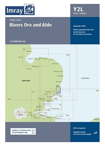 Buy Laminated Imray Chart Y2: Rivers Ore and Alde (Y Series) Book ...