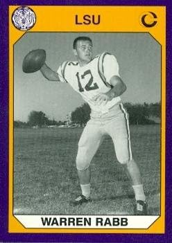 Amazon.com: Warren Rabb Football Card (LSU) 1990 Collegiate Collection ...