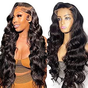 Amazon.com : Beluck 20 inch 220 density lace front wigs human hair : Beauty & Personal Care