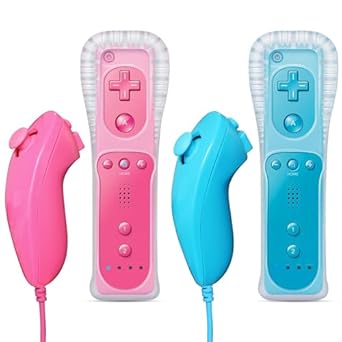 Amazon.com: FASIGO Wii Remote with Nunchuck, Wii Controller with ...