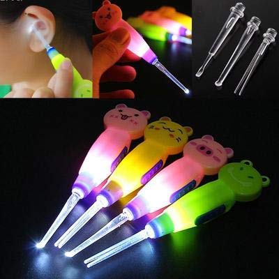 Buy Sio 2 Piece Flashlight Ear Cleaner Earwax Pick Handle with LED ...