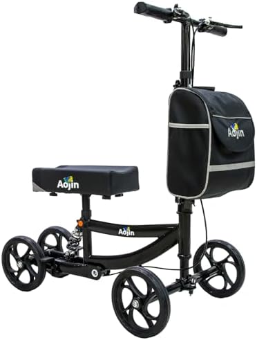 Amazon.com: ELENKER Steerable Knee Walker Deluxe Medical Scooter for ...