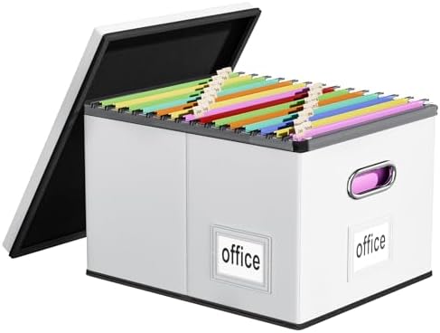 Amazon.com : Internet's Best Collapsible File Box Storage Organizer ...