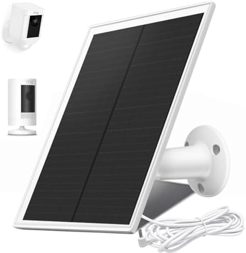 Amazon.com: Ring Camera Solar Panel. Solar Panel Charger Compatible ...