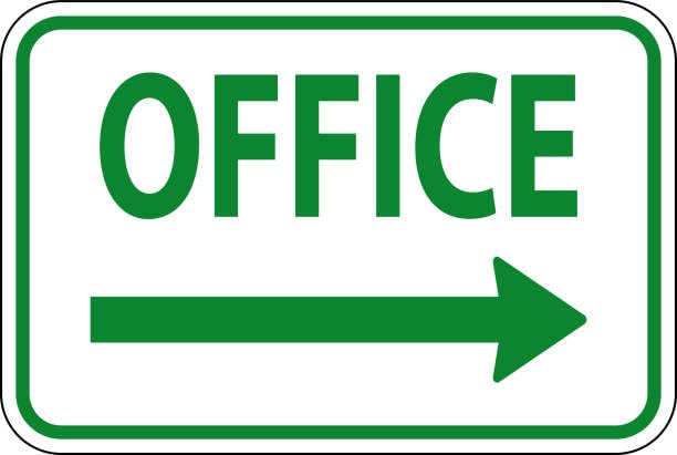 Office Right Arrow Sign Board, Foam Board Fixed with Waterproof and ...
