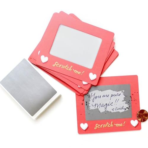 Amazon.com: Scratch off Valentines Cards, DIY Valentine's Day Scratch ...