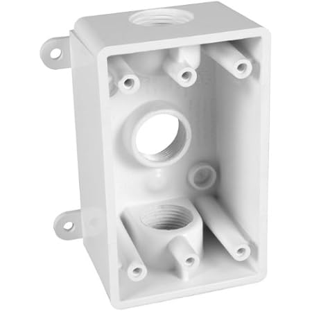 BELL PSB37550GY Single-Gang Weatherproof Three 1/2 in. or 3/4 in ...