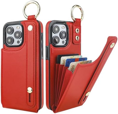 Amazon.com: Folosu for iPhone 14 Pro Max Wallet Case with Card Holder ...