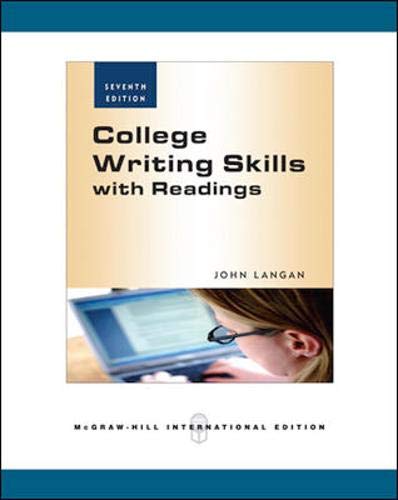 College Writing Skills w/ Readings: Amazon.co.uk: Langan, John ...