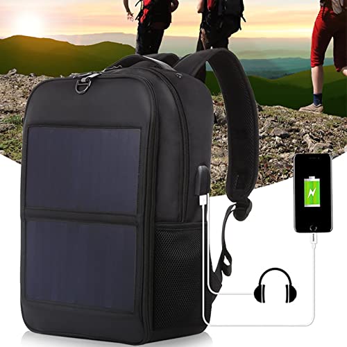 Goshyda Solar Backpack, Ergonomic Waterproof Solar Panel Backpack with ...