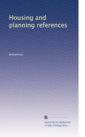 Amazon.com: Housing and planning references: Anonymous, .: Books
