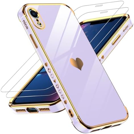 LeYi Funda para iPhone X/XS: Silicona Carcasa con 2pcs Cristal Templado ...