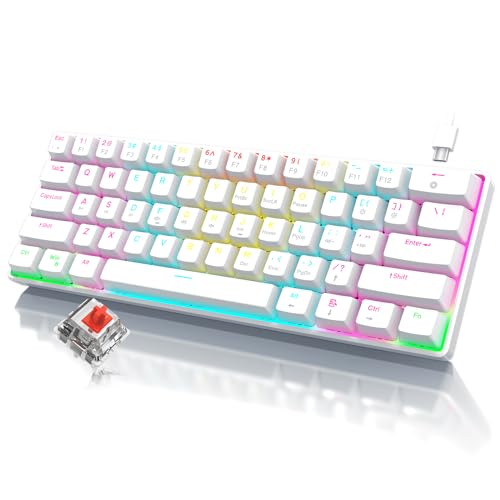 Snapklik.com : RAZEAK Portable 60 Percent Keyboard, Compact 61 Keys ...