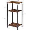 Amazon.com: Tajsoon Tall End Table 3 Tier 30 Inch Narrow Side Table ...