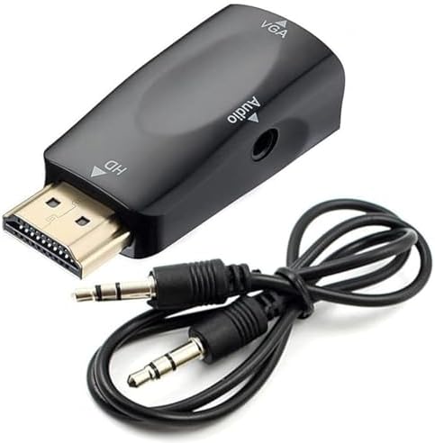 Amazon.com: HDMI to VGA Converter, Audio Cable 1080P 60Hz HDMI Male VGA ...