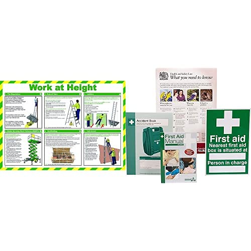 Buy Safety First Aid Group Work at Height A2 , Laminated, with HSE ...