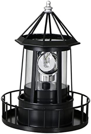 Amazon.com: DOITOOL Led Solar Revolving Lighthouse Light Outdoor ...