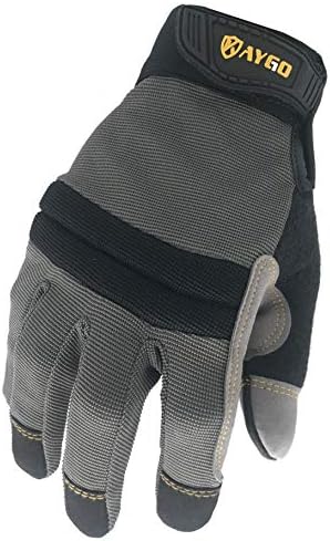 Work Gloves For Men, KAYGO KG125M Mechanics gloves for All Purpose ...